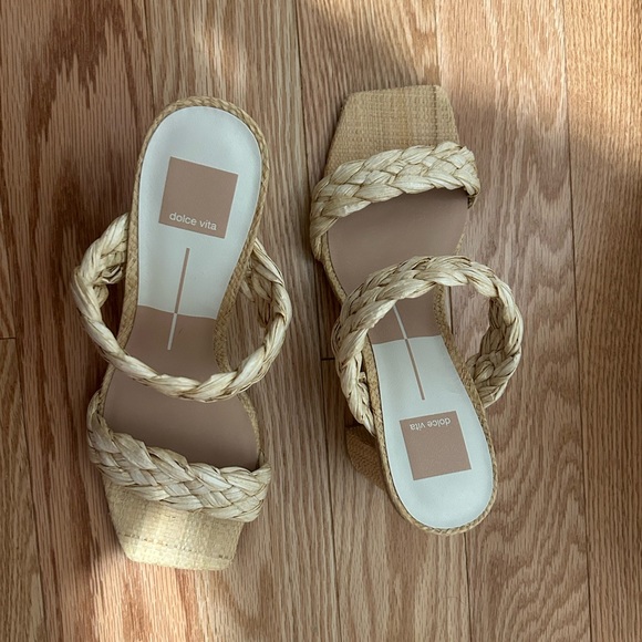 Dolce Vita | Shoes | Dolce Vita Raffia Heels | Poshmark